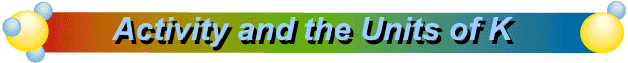 Activity and the Units of K